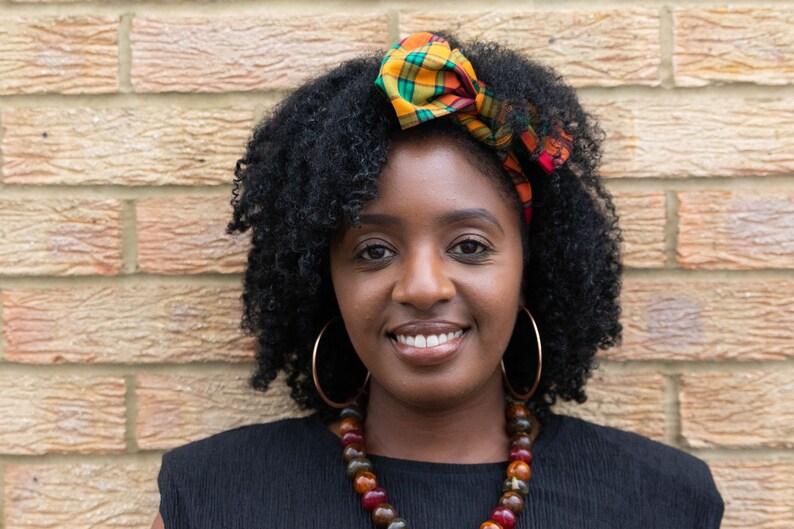 Red Madras Plaid Head Tie / Mask - Etsy