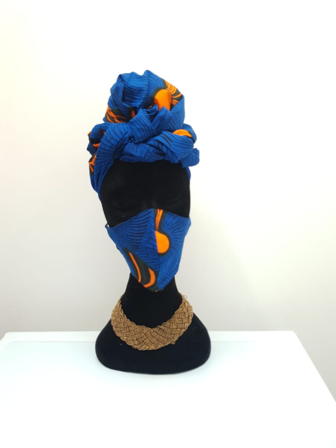 Royal Blue Wrap/face Mask - Etsy