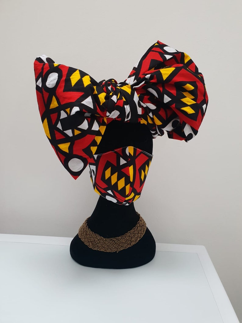Angolan Aztec Wrap / Face Mask - Etsy UK