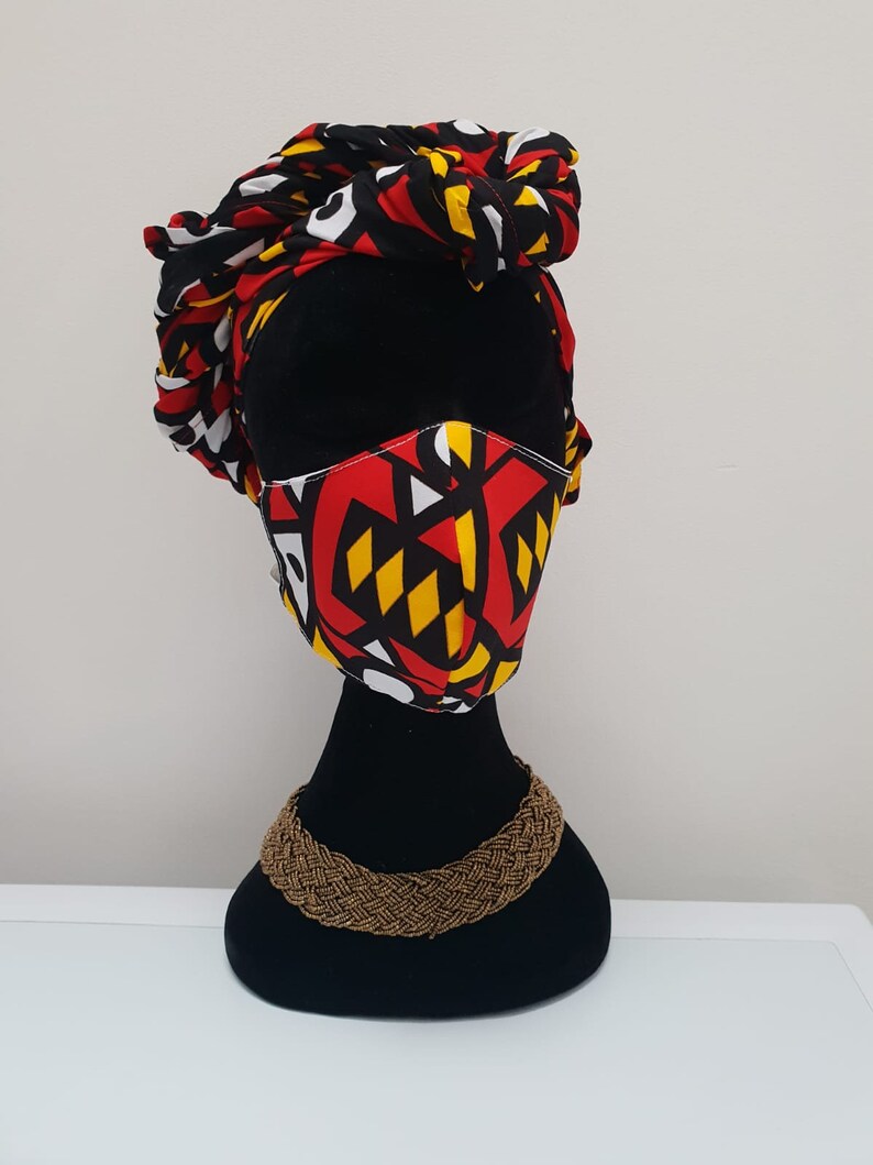 Angolan Aztec Wrap / Face Mask - Etsy UK