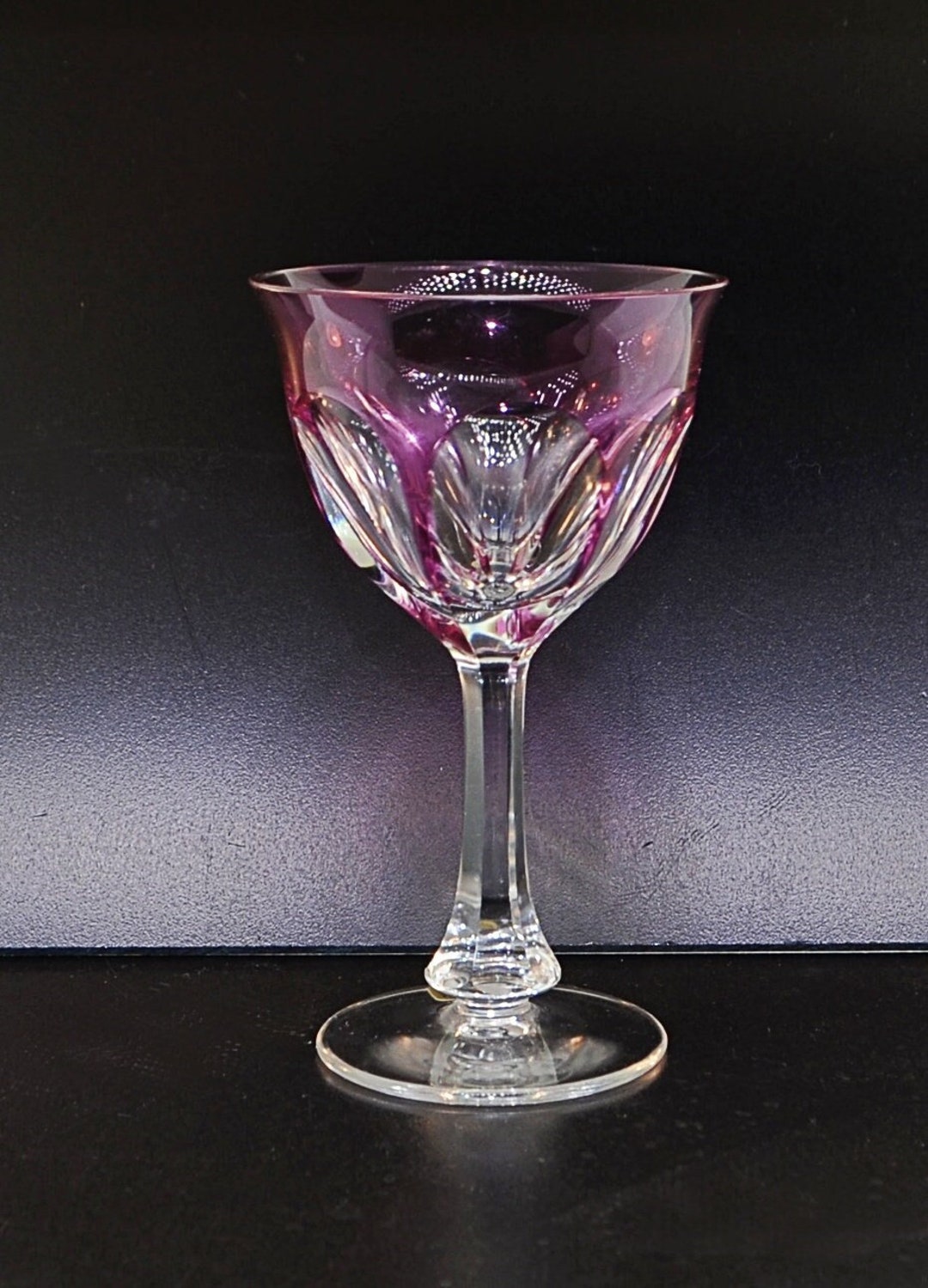 Never Used Moser Crystal "lady Hamilton" Rose Wine Glass With Original ...