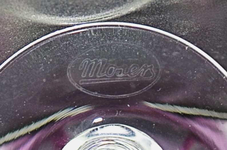 Never Used Moser Crystal "lady Hamilton" Rose Wine Glass With Original ...