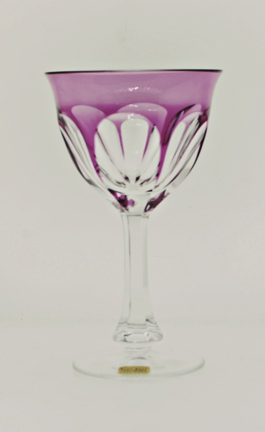 Never Used Moser Crystal "lady Hamilton" Rose Wine Glass With Original ...