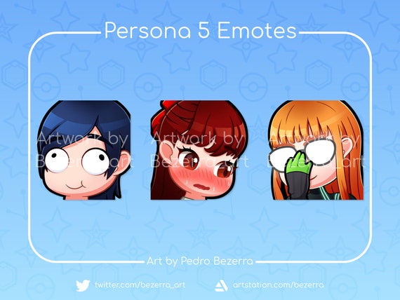 Persona 5 Emote/Sticker Pack per Twitch Youtube o DIscord | Etsy