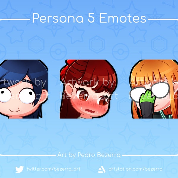 Persona 5 Emotes Twitch - Etsy
