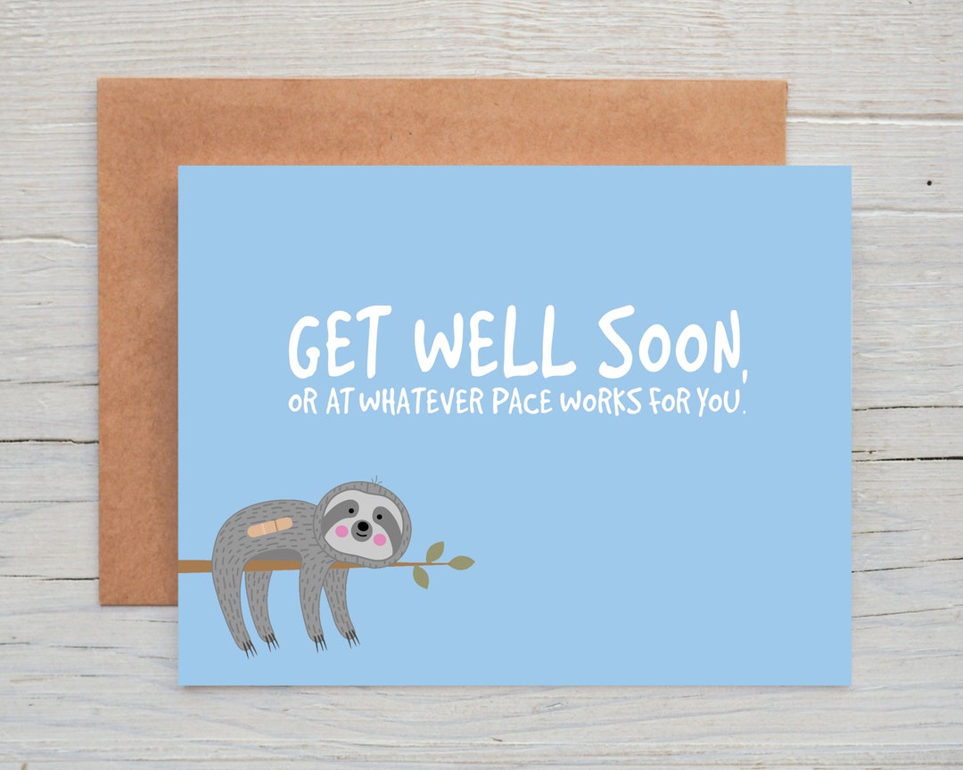 Printable Card Funny Get Well Card Surgery Encouragement - Etsy
