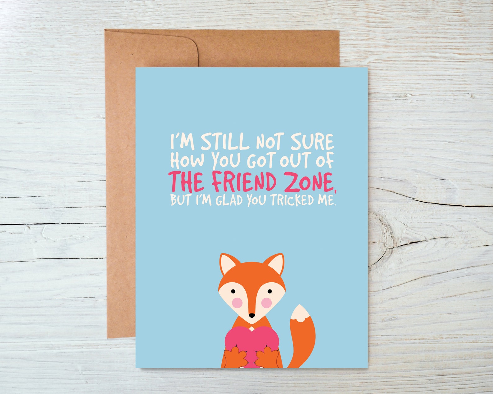 Friend Zone Funny Printable Love Card Instant Download - Etsy