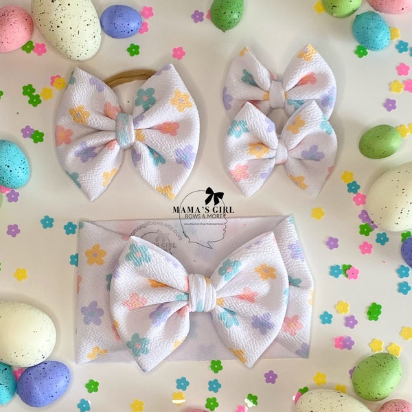Spring Hair Bows - Etsy