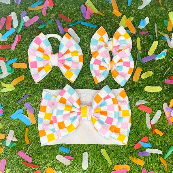 Summer Hair Bow - Etsy