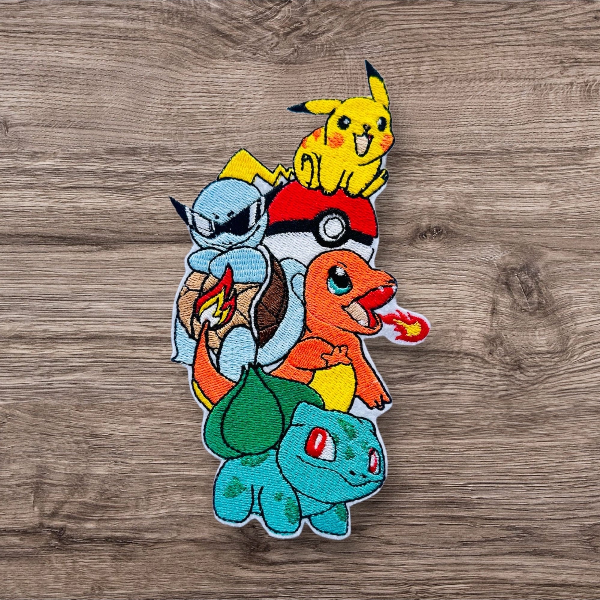 Pokémon All Stars Applique School Cone Patch for Clothing Bags Jackets ...