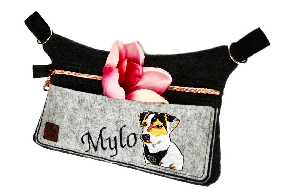 Gassi Bag Hunde Tasche mit eigenem Hundefoto aus Filz und - Etsy.de