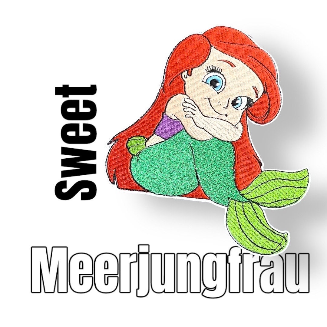 Application Mermaid Like Ariel With Glittering Fin and Bright Red Hair ...