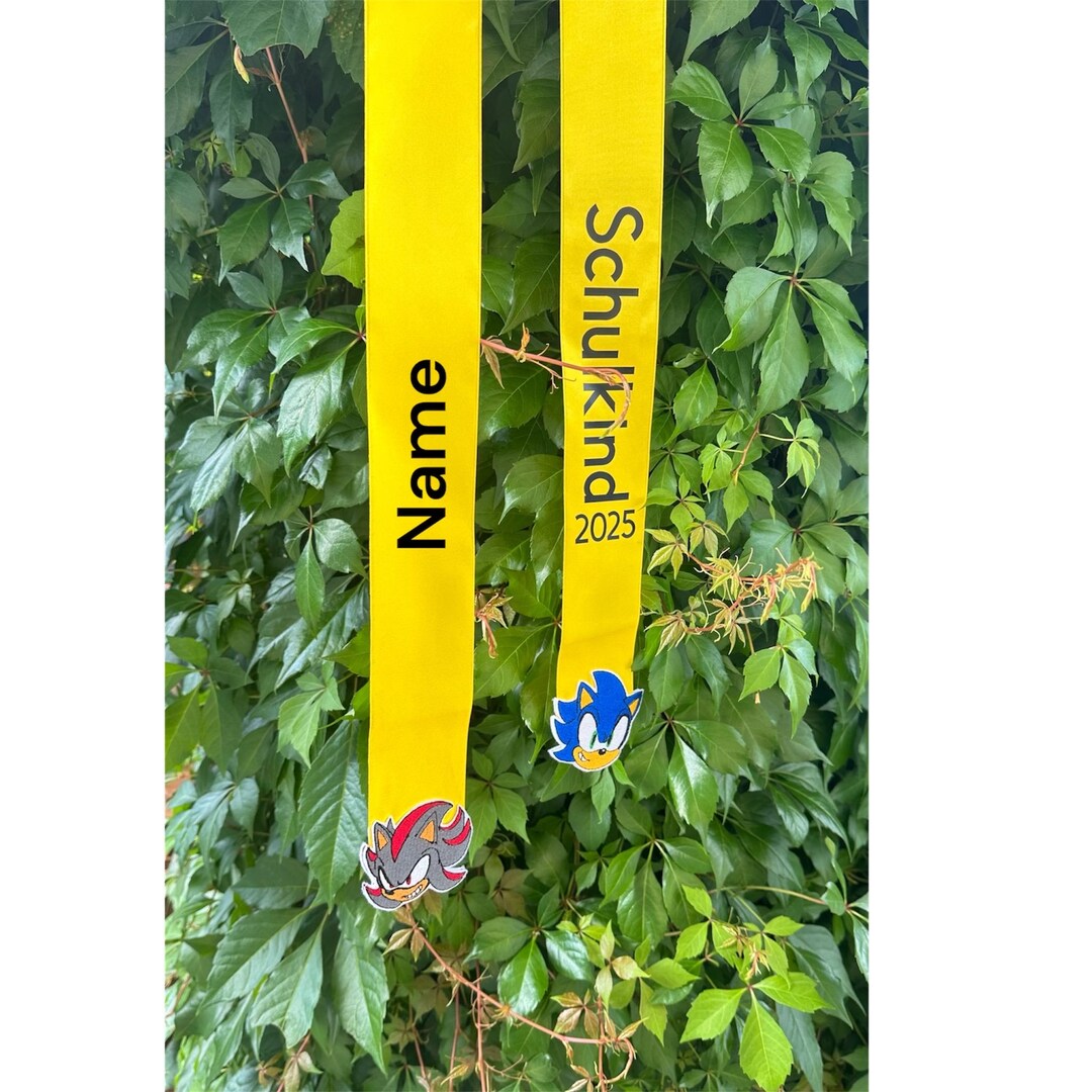 Sonic School Cone Bow for Schoolchild 2026 | Optionally With Name or ...