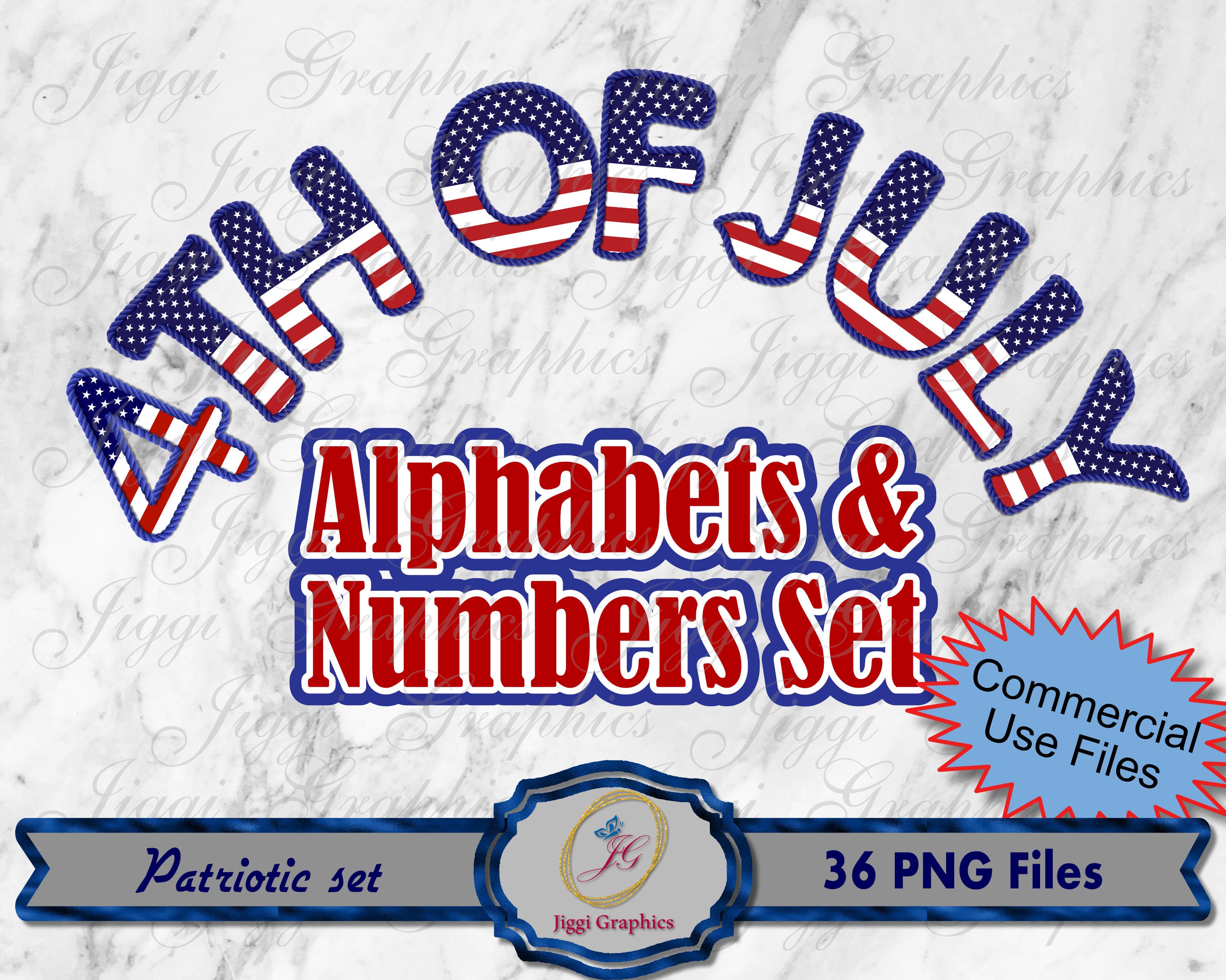 Patriotic Alphabet, US Flag Numbers, Handwritten Alphabet, Uppercase ...