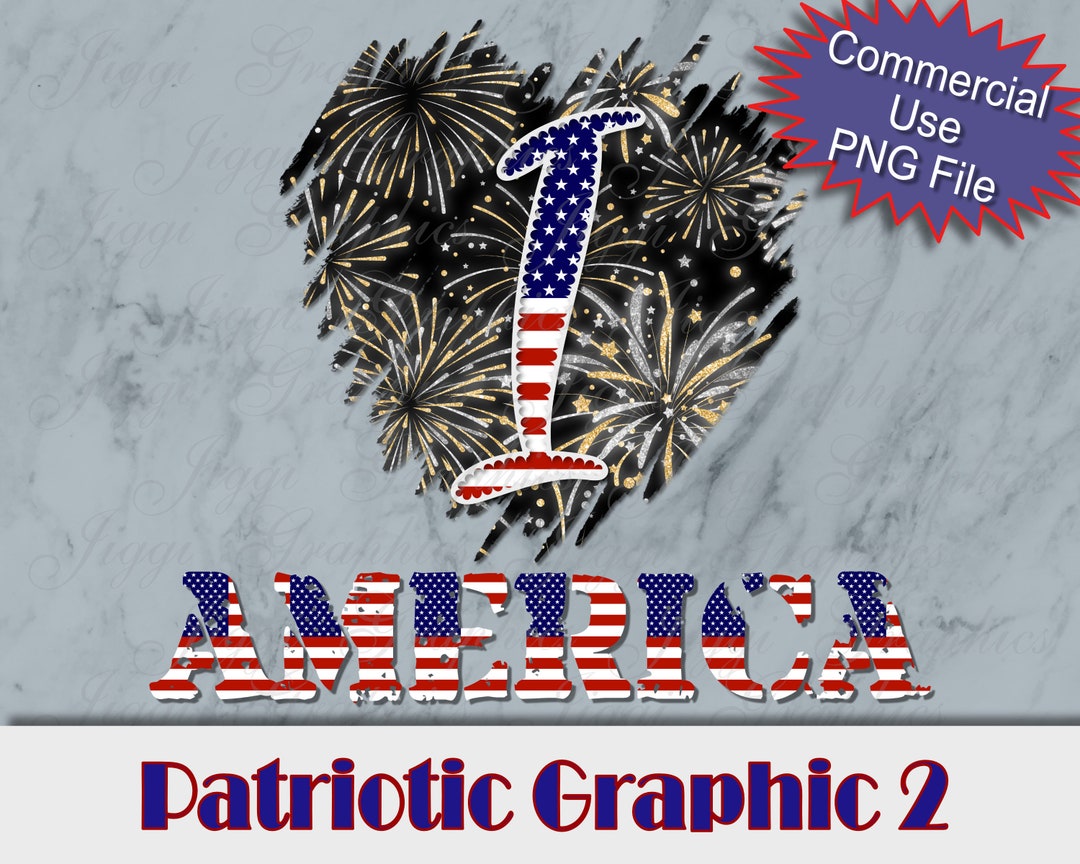 4th of July Brushstroke Clipart, US Flag Sublimation Graphic ...