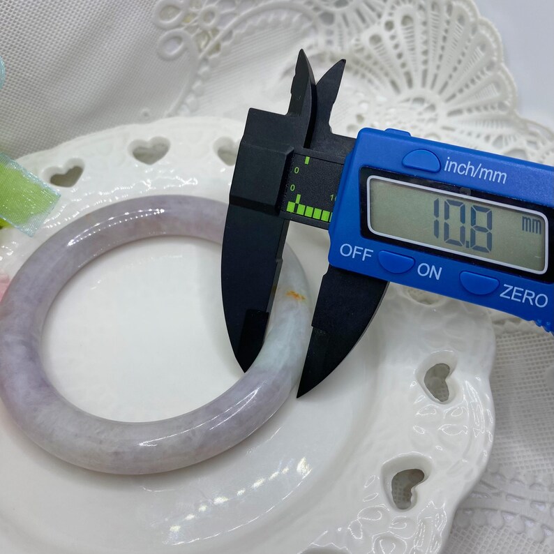 Natural Type A Lavender Jadeite Bangle - Certified Grade A Jade - Light ...