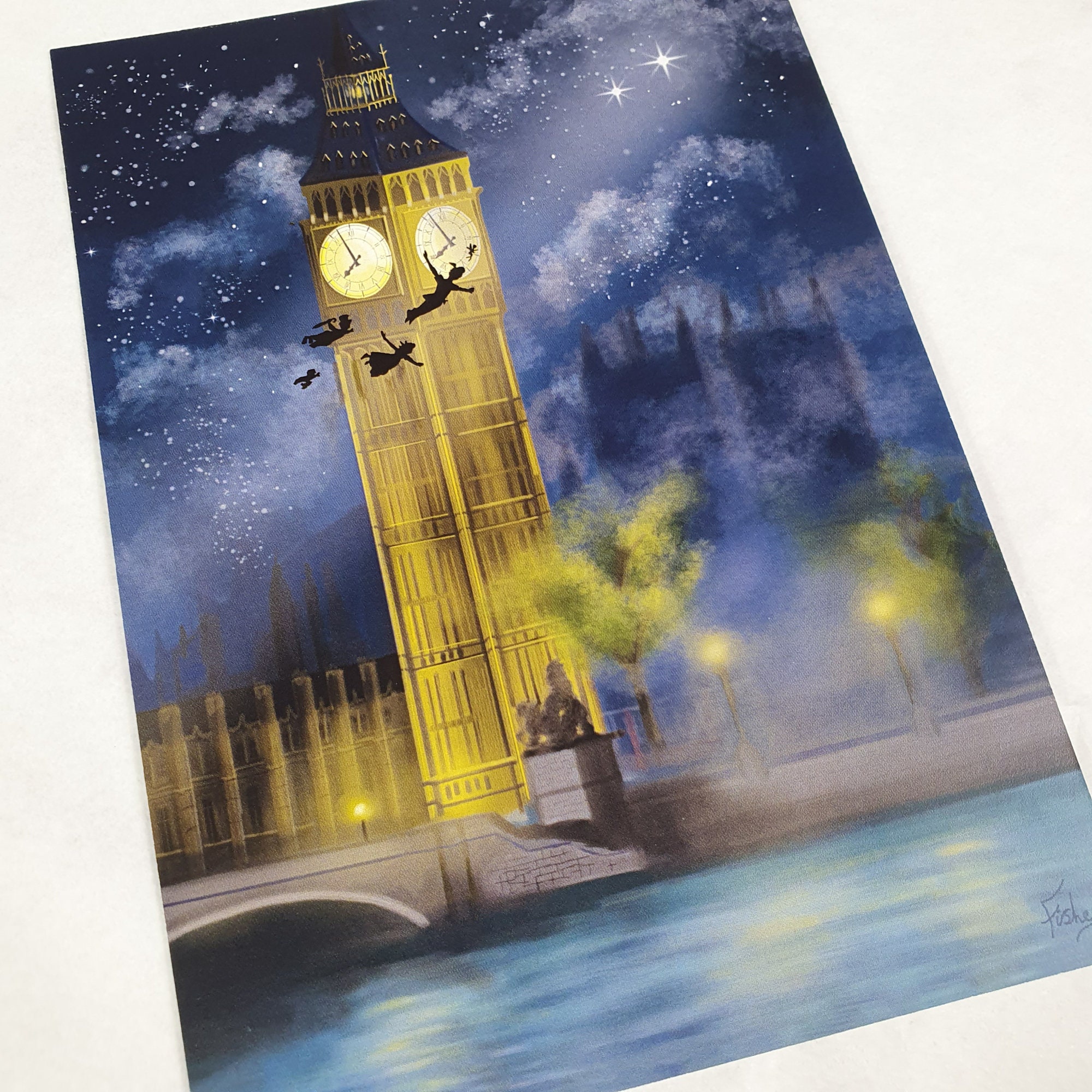 Peter Pan Print, Art Print, Small Art Print, Postcard, Art Postcard ...