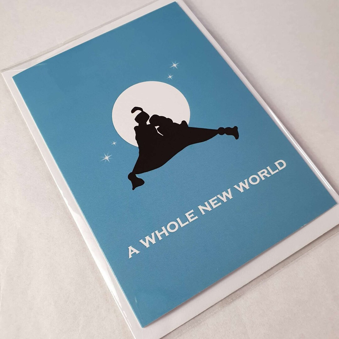 Aladdin Card, Greetings Card, Blank Card, Handmade Card, Artwork Card ...