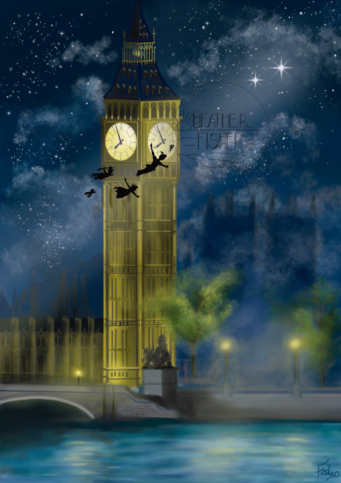 Peter Pan Bookmark, Bookmark, Art Bookmark, Stationary, Digital Art ...