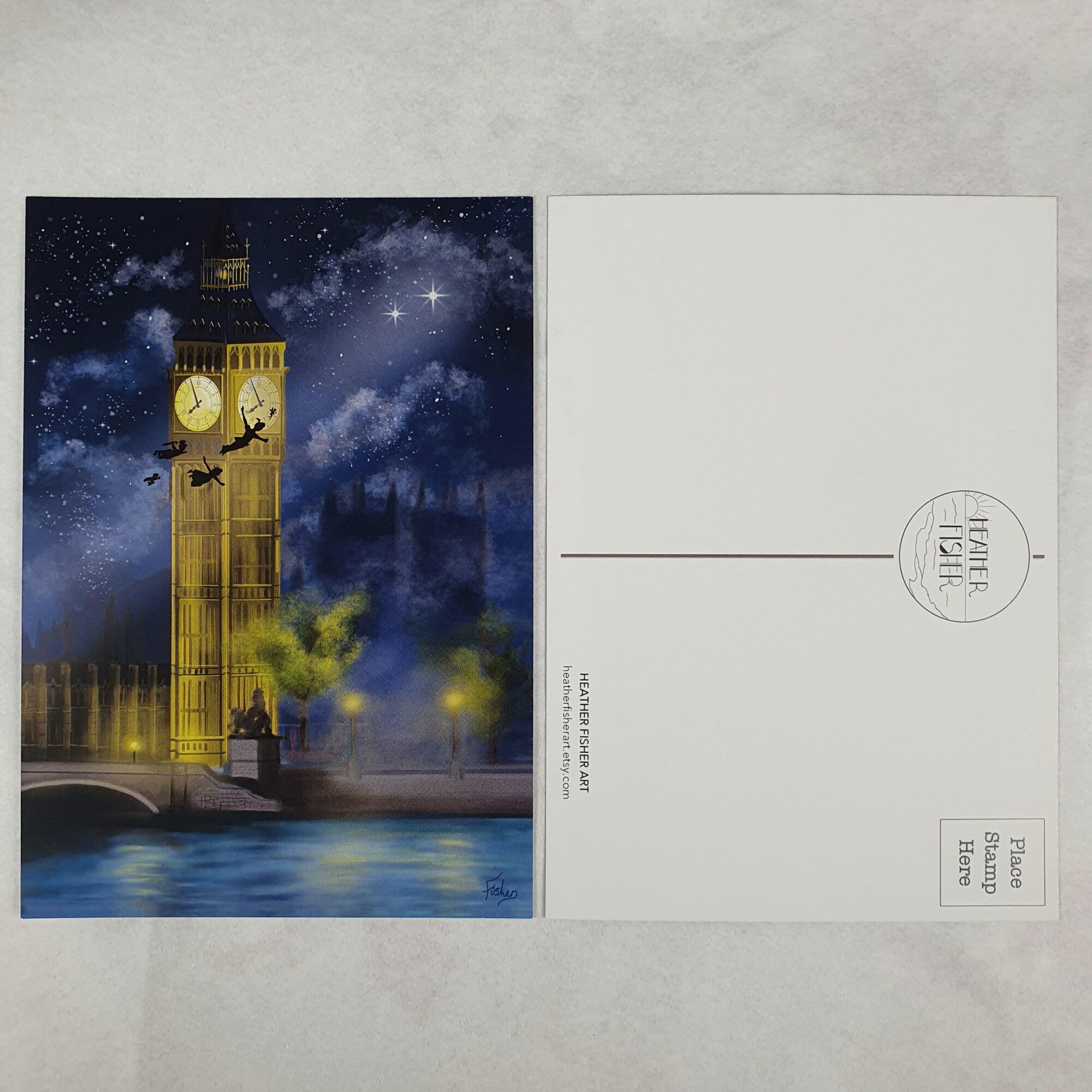 Peter Pan Print, Art Print, Small Art Print, Postcard, Art Postcard ...