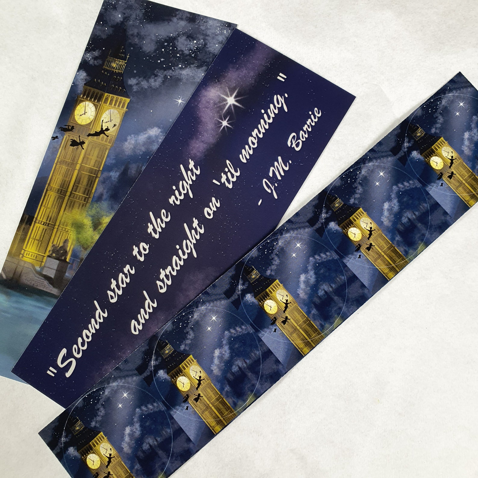 Peter Pan Bookmark, Bookmark, Art Bookmark, Stationary, Digital Art ...