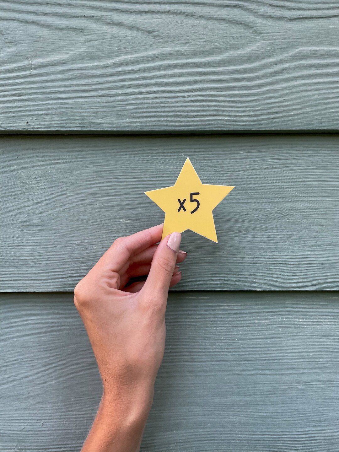 FIVE STARS Vinyl Waterproof Sticker | Cute Notebook Sticker - Etsy