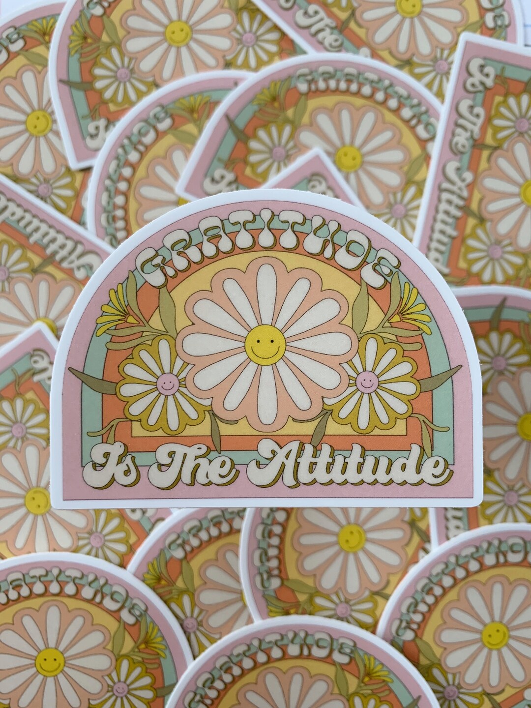 Gratitude is the Attitude Vinyl Sticker Gratitude Journal Sticker Be ...