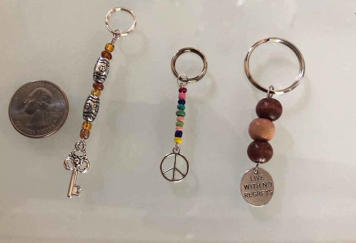 Keychain Live With No Regrets - Etsy