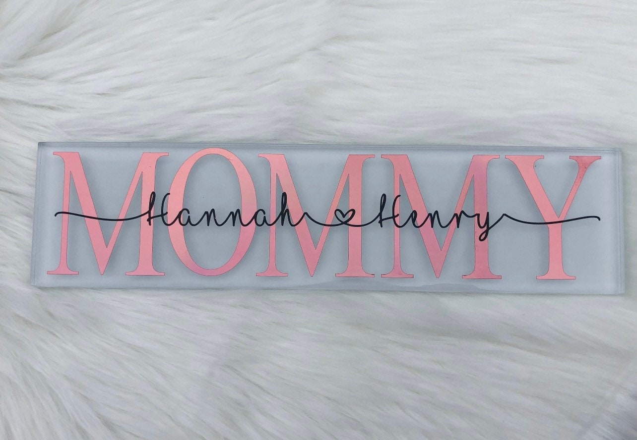 Mom/grandma Glass Tile | Mothers Day Gift | Mom Display Tile - Etsy