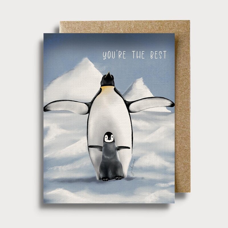 Penguin Birthday Card - Etsy