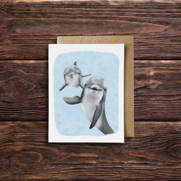 Dolphin Greeting Cards - Etsy