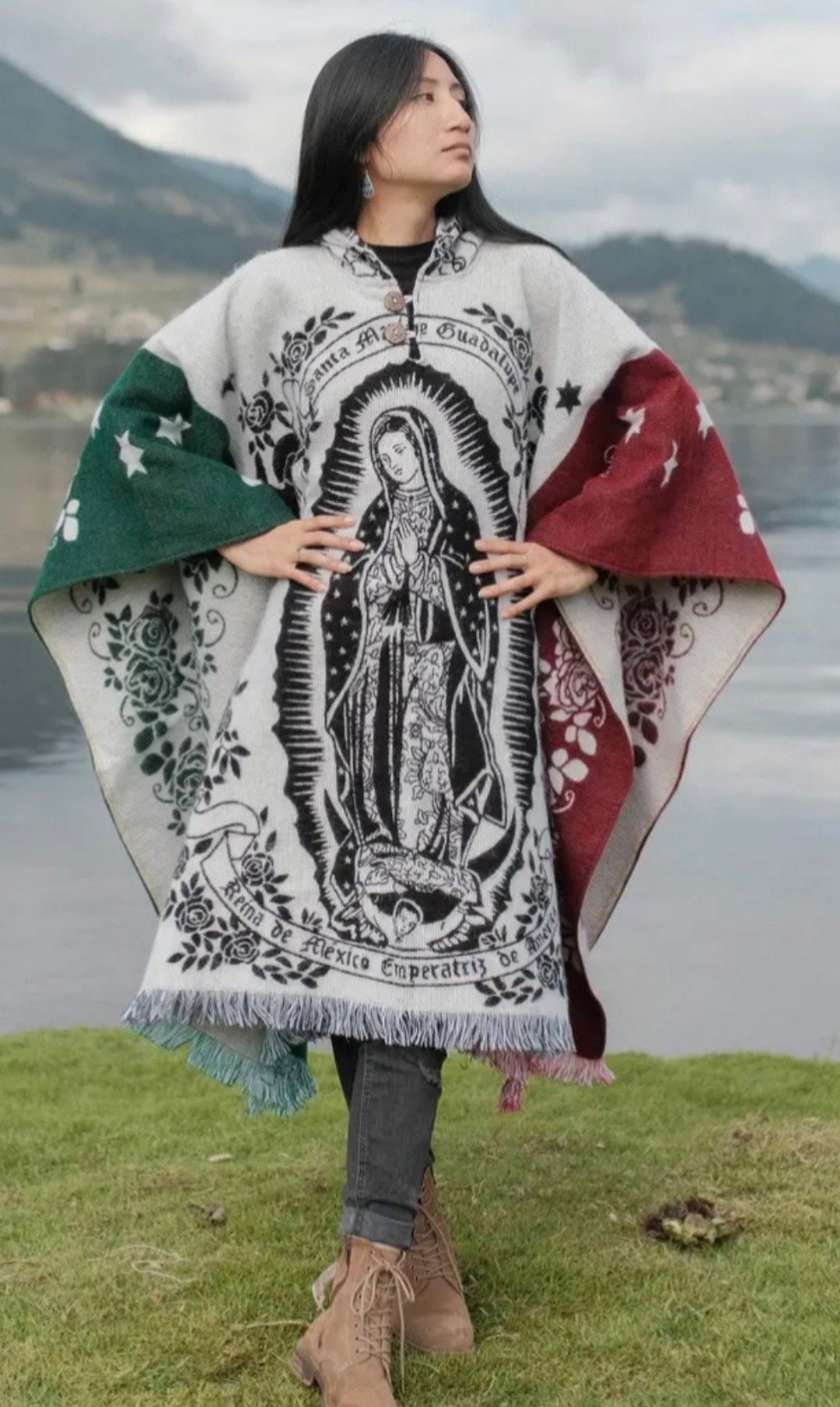 Virgin of Guadalupe Ponchos - Etsy