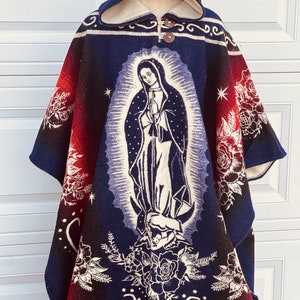 Virgin of Guadalupe Ponchos - Etsy