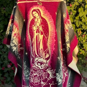 Virgin of Guadalupe Ponchos - Etsy