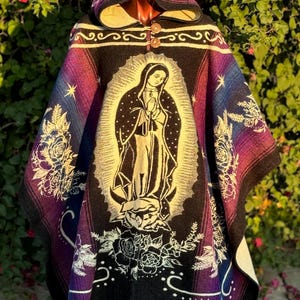 Virgin of Guadalupe Ponchos - Etsy