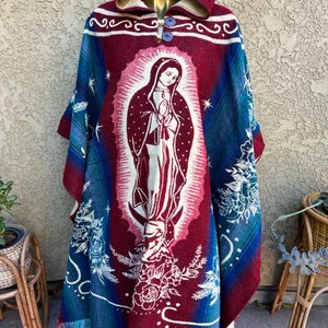 Virgin of Guadalupe Ponchos - Etsy