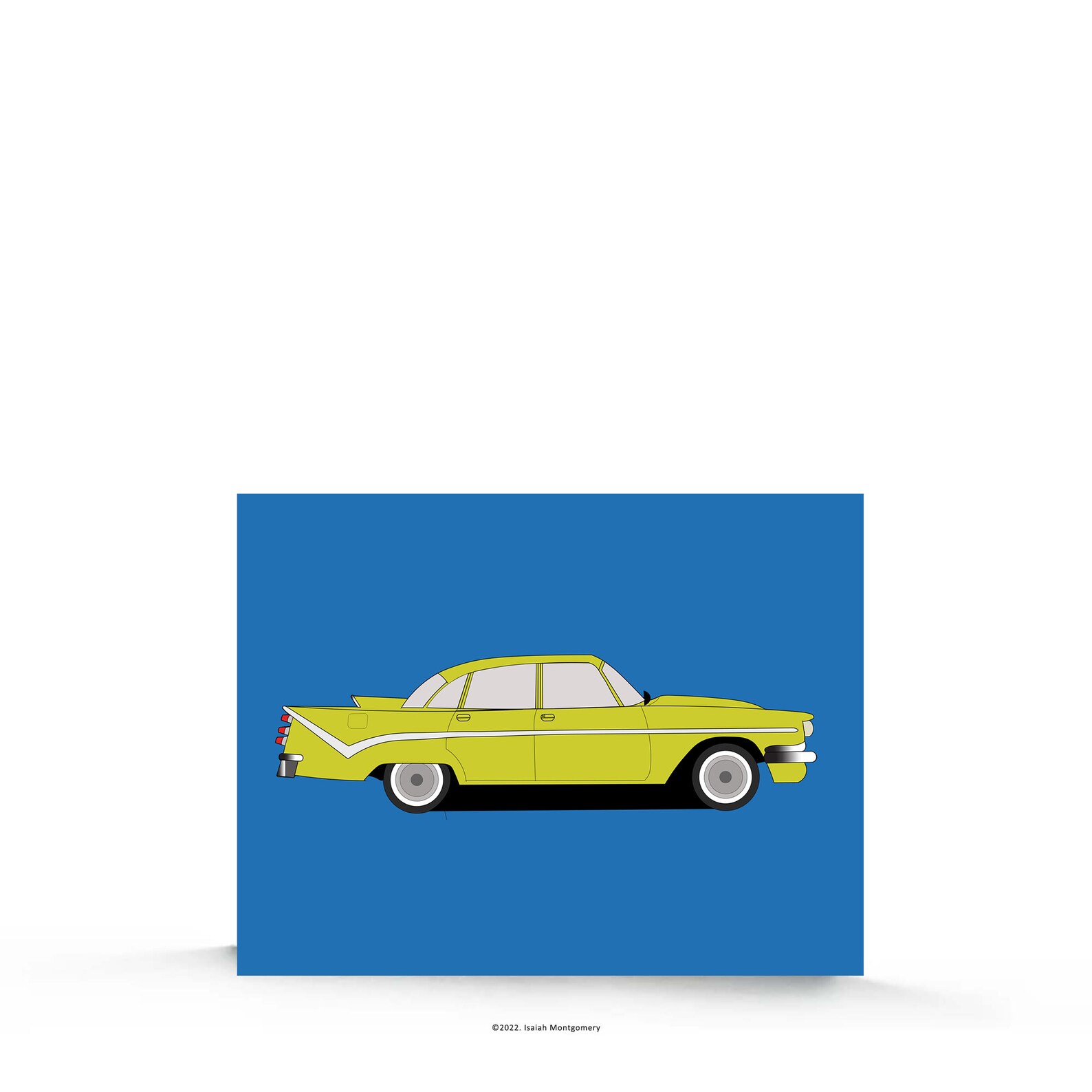 Classic Car Note Card Vintage Car Automobile Note Card Car Lovers ...