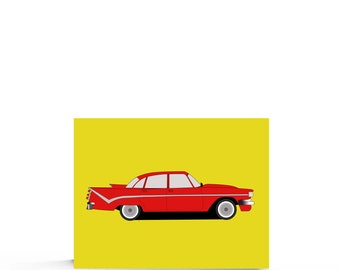 Classic Car Note Card Vintage Car Automobile Note Card Car Lovers ...