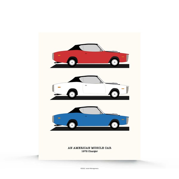 Classic Dodge Charger Wall Art - Etsy