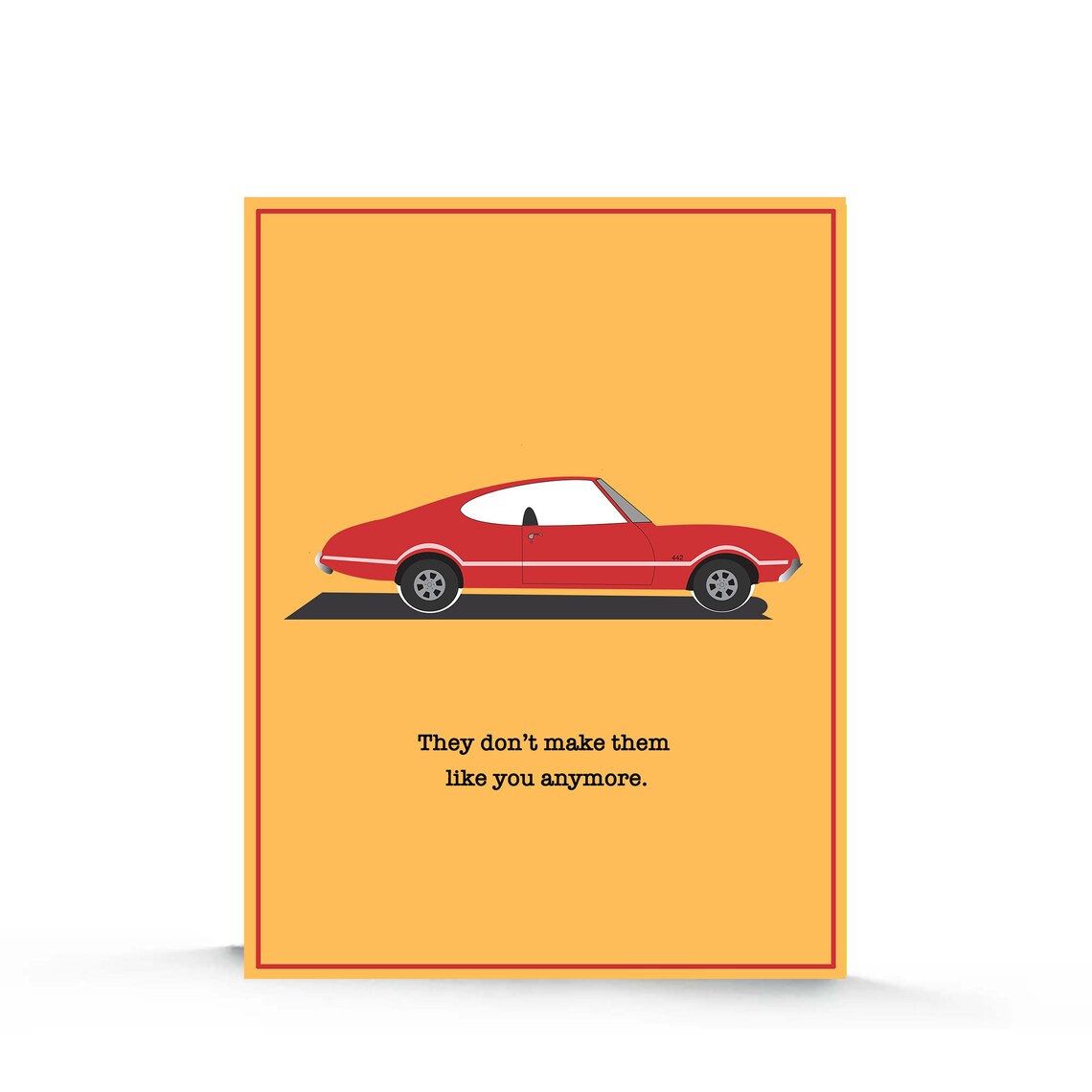 Classic Car Birthday Card Vintage Car Automobile Card Classic Cutlass ...