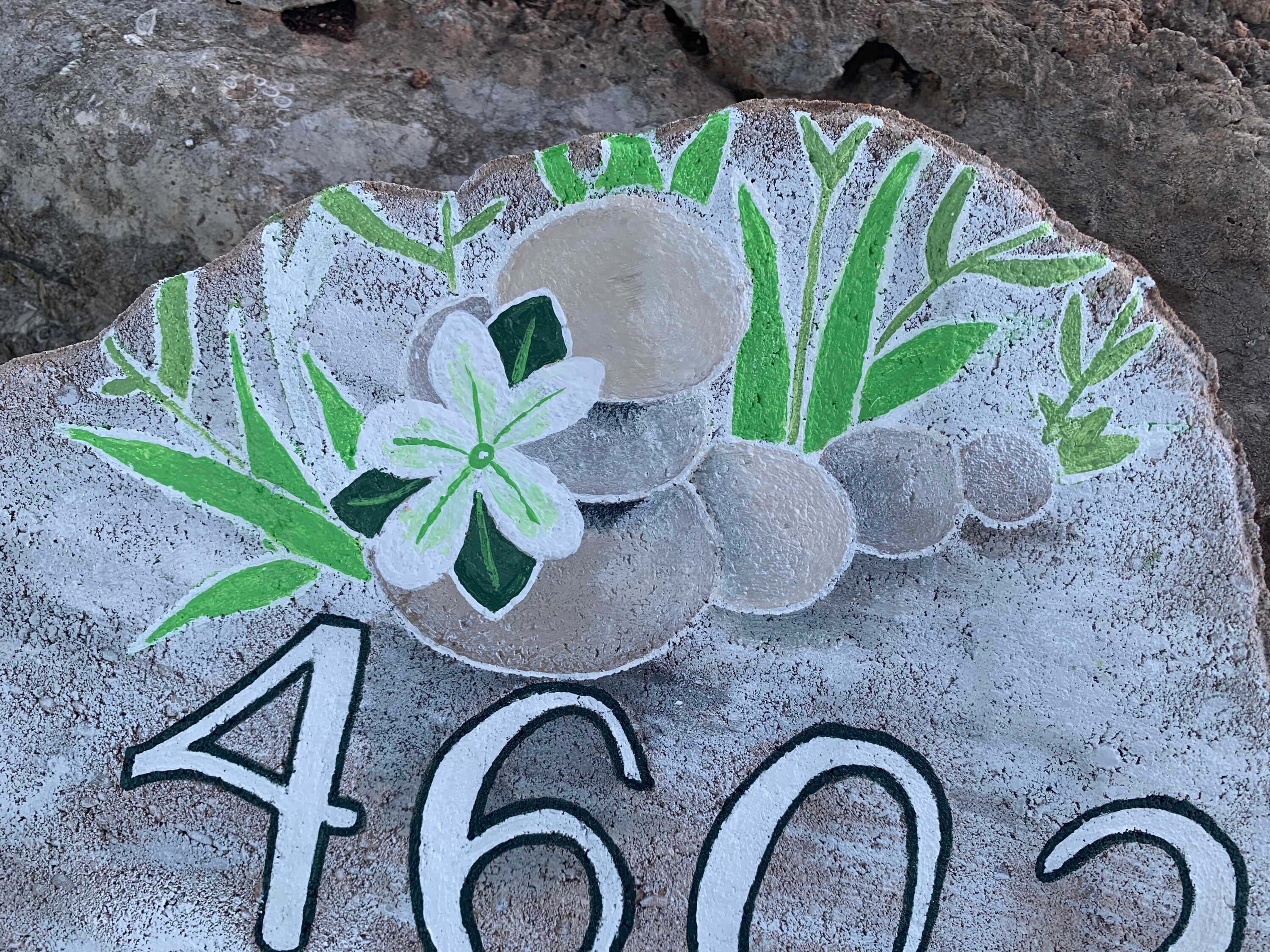 Custom Hand Painted Address Stone - Etsy