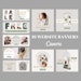 Simple Aesthetic Website Banner Template Editable Website Banner Set on ...