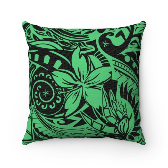 Hawaiian Samoan Poly Teal Tribal Threads Spun Polyester | Etsy