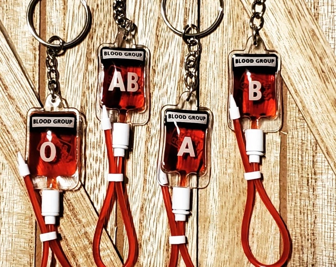 Squishy Blood Bag Keychains - Etsy