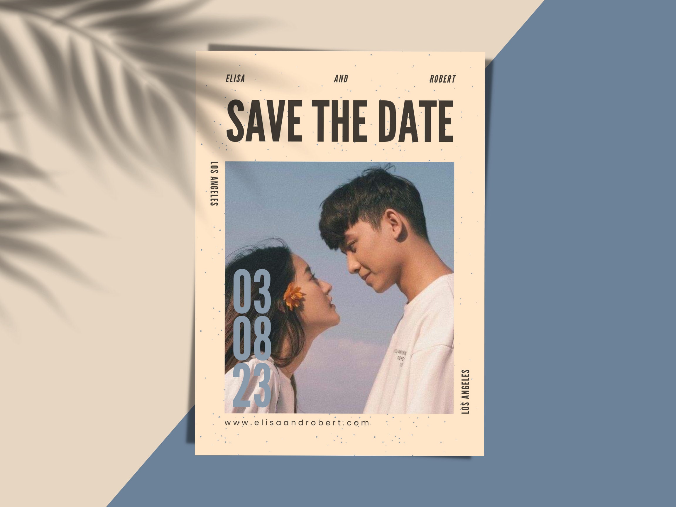 Modern Magazine Wedding Invitation Template Editable Wedding Invite ...