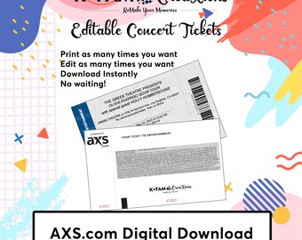 Axs Ticket - Etsy