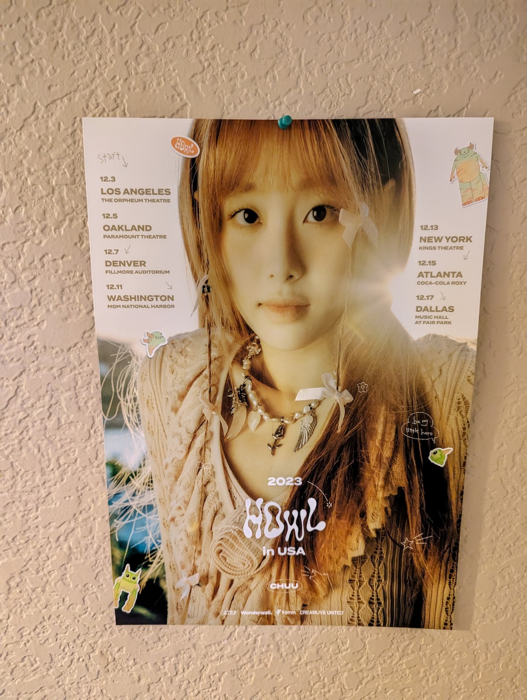 Chuu 2023 HOWL in USA Tour Poster - Etsy Canada