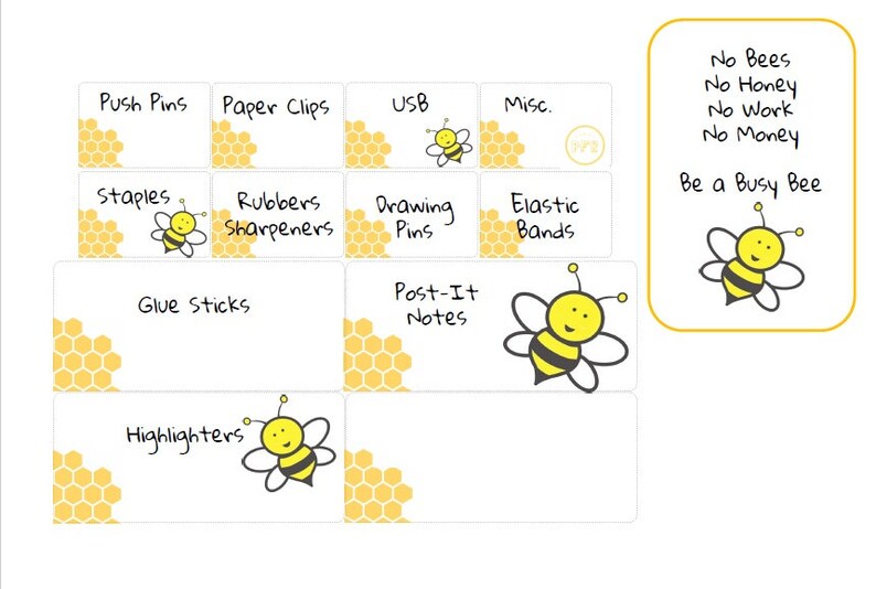 12x Teacher Toolbox Beehive Labels INSTANT DOWNLOAD EDITABLE - Etsy