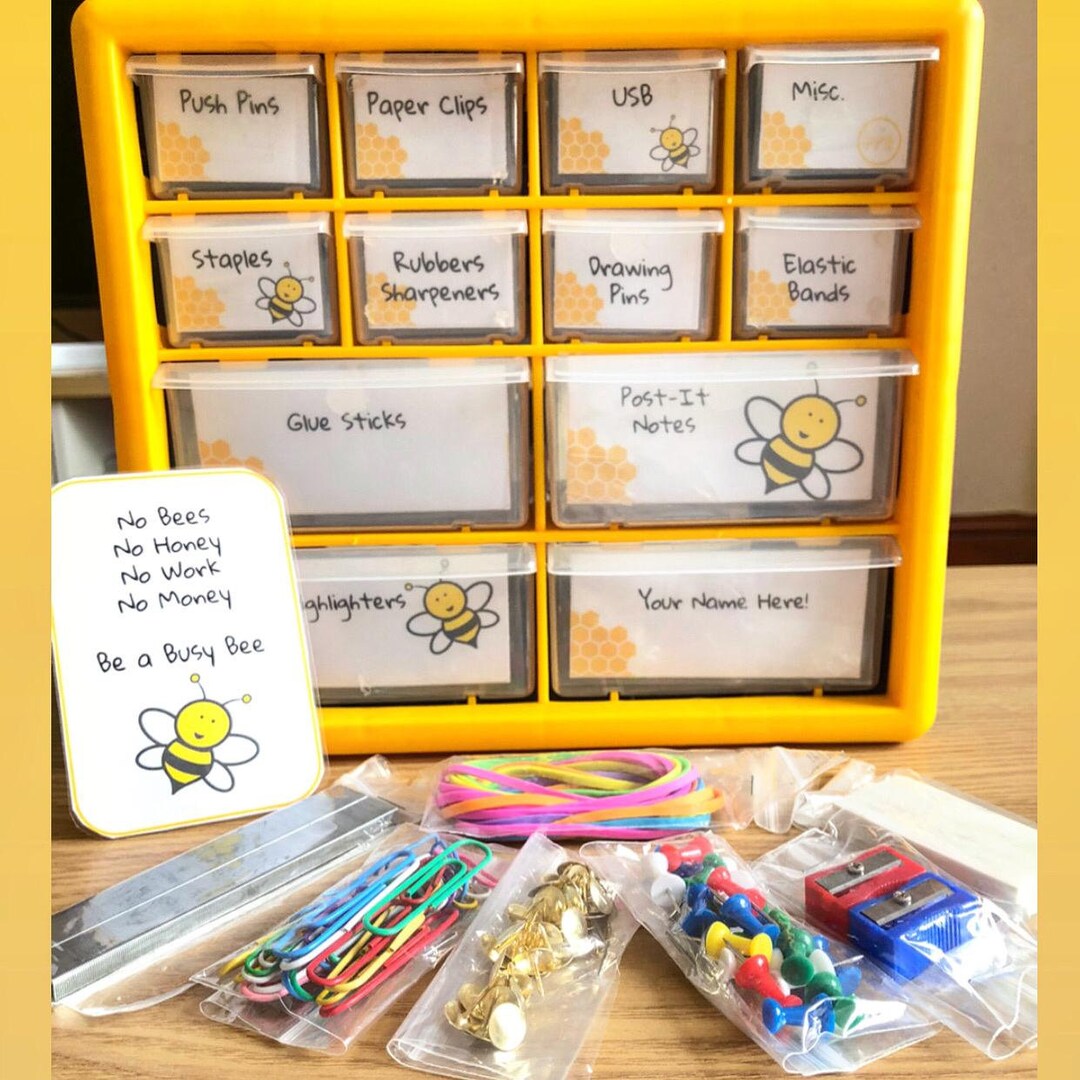 12x Teacher Toolbox Beehive Labels, INSTANT DOWNLOAD EDITABLE, Teacher ...
