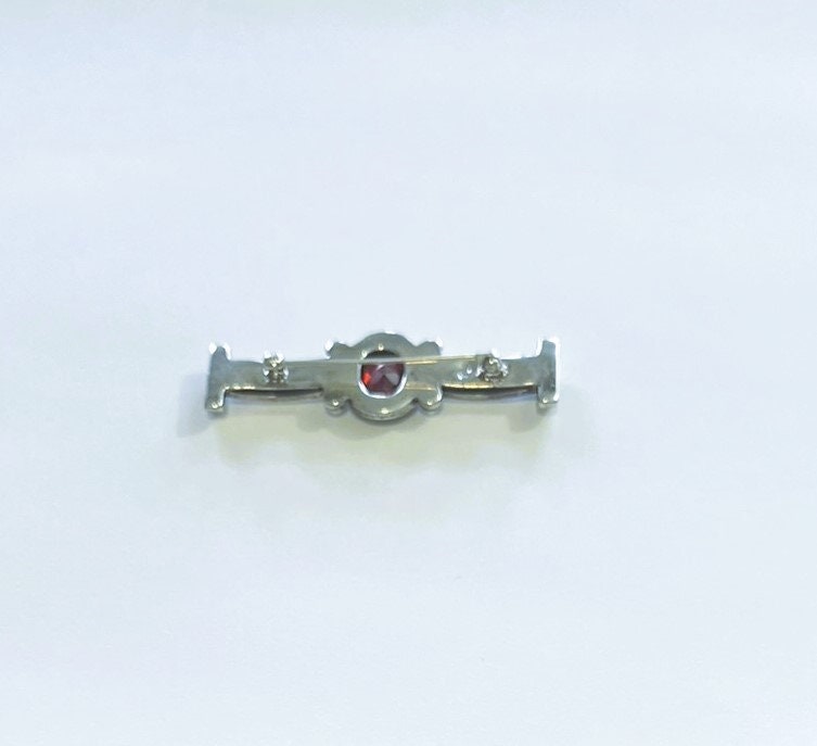Silver and Stone Pin Brooch for Men / Women - Etsy